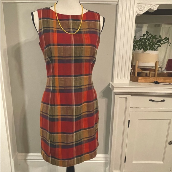 Dresses | Vintage Plaid Dress | Poshmark